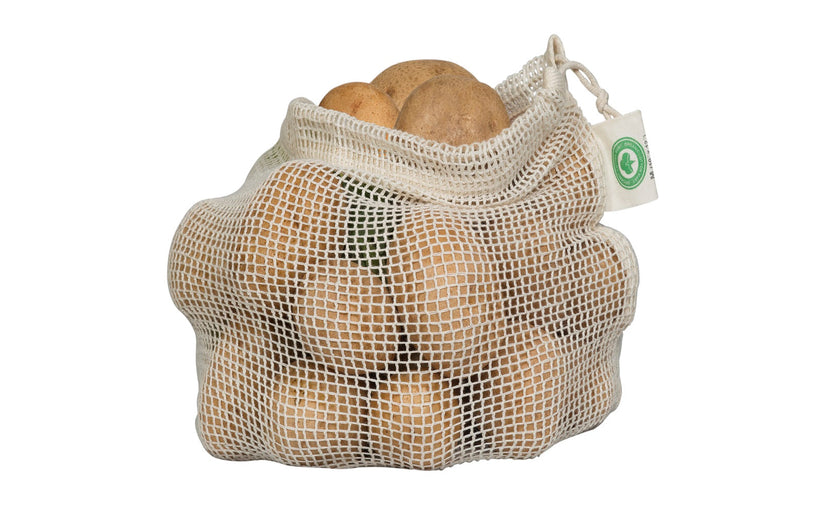 Cotton Mesh Produce Bags | Reusable Net Bags for Produce and Vegetables